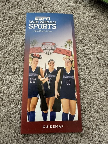 NEW 2024 Walt Disney ESPN World Wide World of Sports Map Guide WDW | eBay