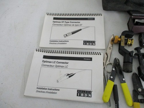 BELDEN FIBER OPTICAL SPLICING TOOL KIT USED FREE SHIPPING | eBay