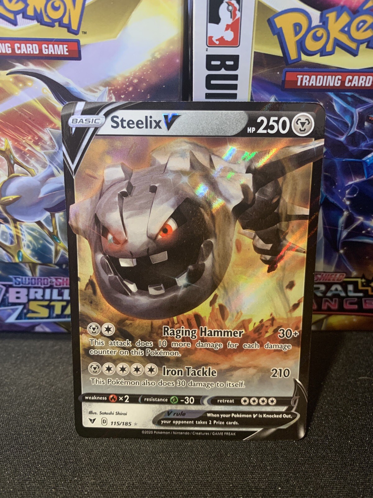 Pokémon TCG Steelix V Vivid Voltage 115/185 Regular Ultra Rare | eBay