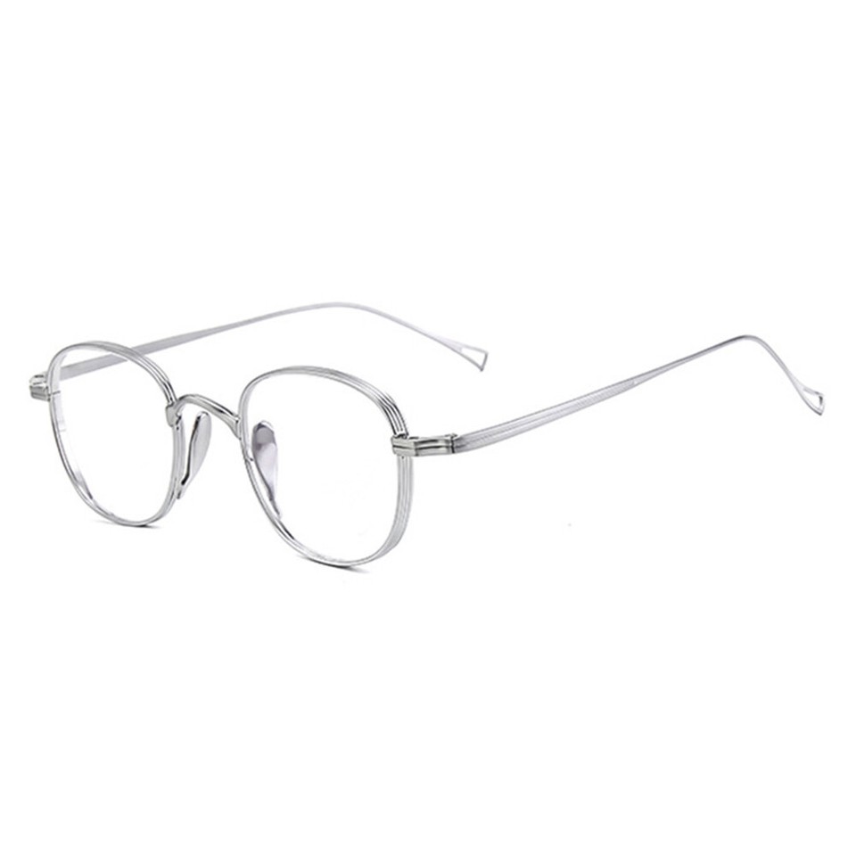 Retro Round Eyeglasses Frame Vintage Metal Ultra Light Spectacles Men Women | eBay