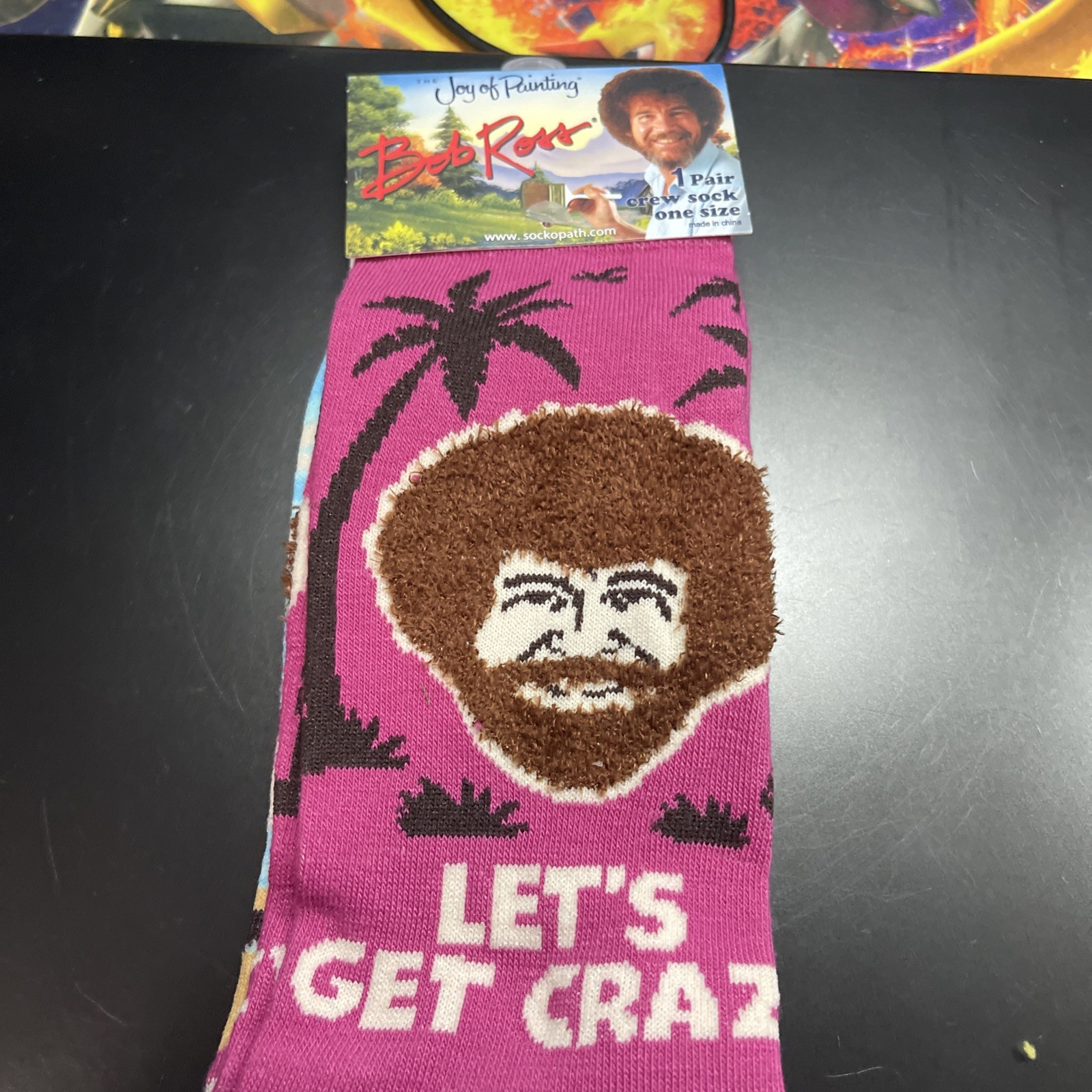 Bob Ross Mens OS Size 8-12 Bob Ross Joy Of Painting Graphic Novelty ...