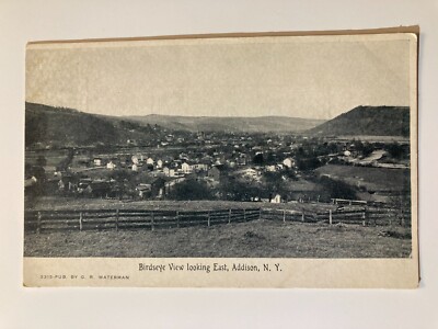Birdseye View Looking Easy Addison New York Photo Postcard | eBay