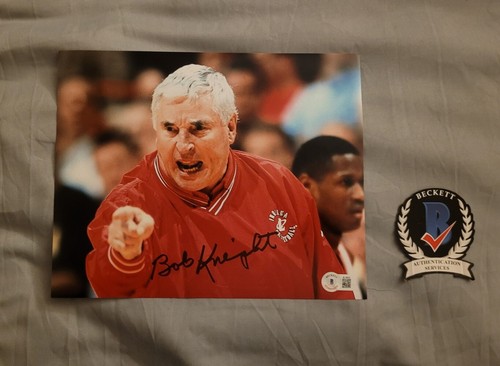 Bob Knight signed autographed Indiana Hoosiers 8x10 photo Beckett COA # ...
