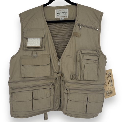Field & Stream Fishing Vest Men's Multi Pocket Wading Vest Khaki ...