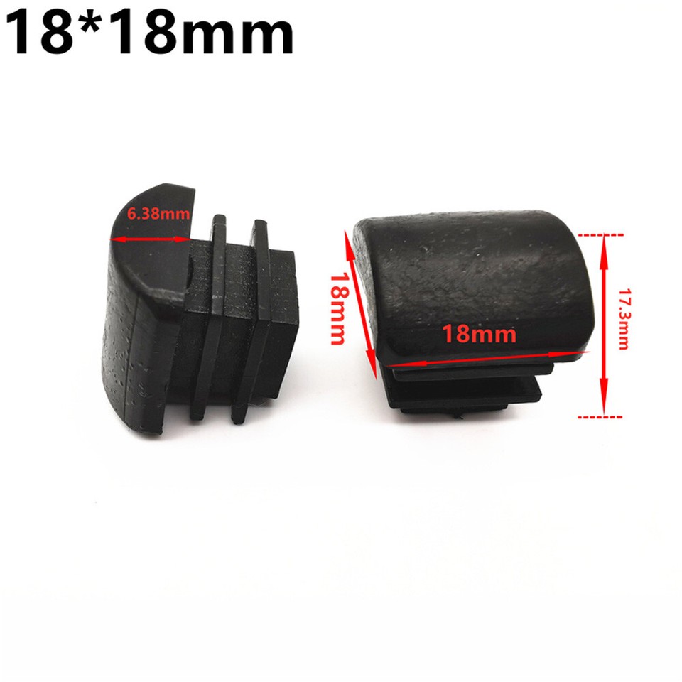 Square Plastic End Cap Inserts Bungs Blanking Plugs Table Chair Feet ...