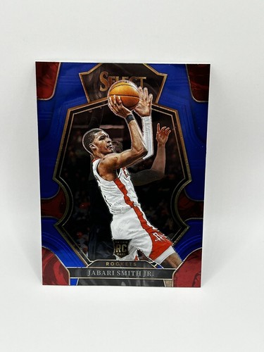 2022-23 Panini Select Jabari Smith Jr. Premier Level Blue RC Rookie ...