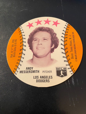 1976 Buckmans MSA Baseball Disc - Andy Messersmith - Los Angeles ...
