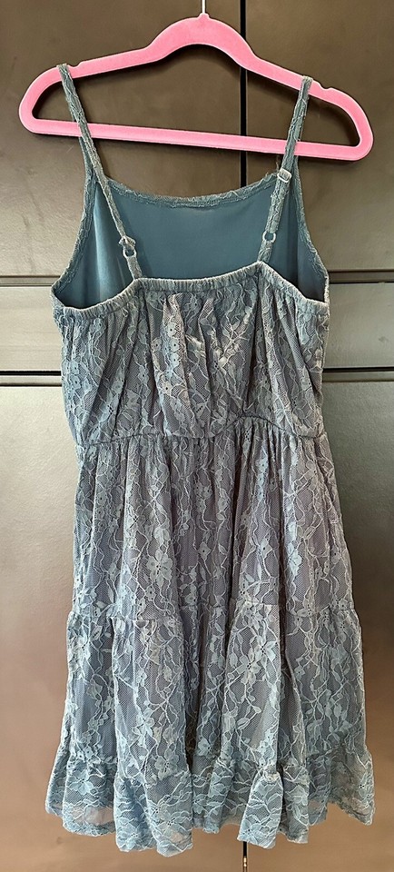 Girls Size 14 Dress Spaghetti Straps Blue | eBay