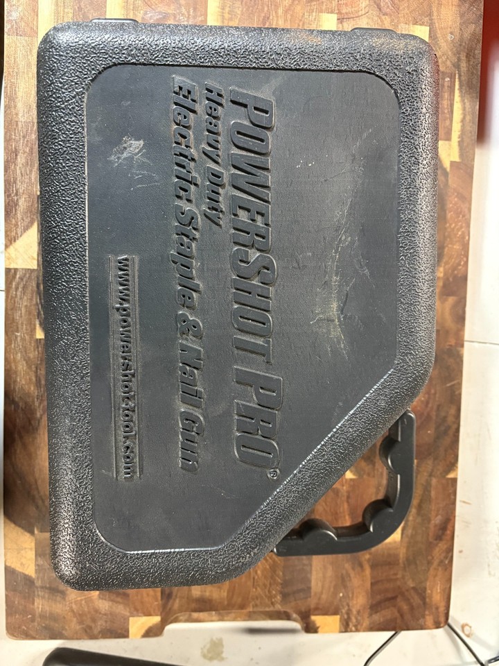 Power Shot Pro Heavy Duty Electric Staple And Nail Gun in Case | eBay