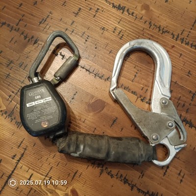 Guardian GR6 🛠️ 6' Self-Retracting Lifeline – Fall Protection Connector ...
