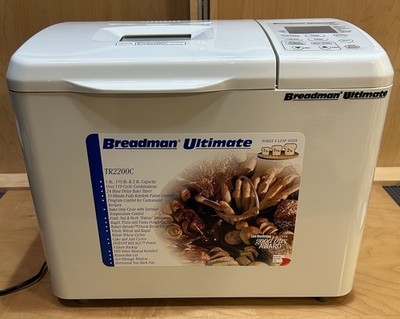 Breadman Ultimate Bread Maker Baking Automatic Machine TR2200C Tested ...