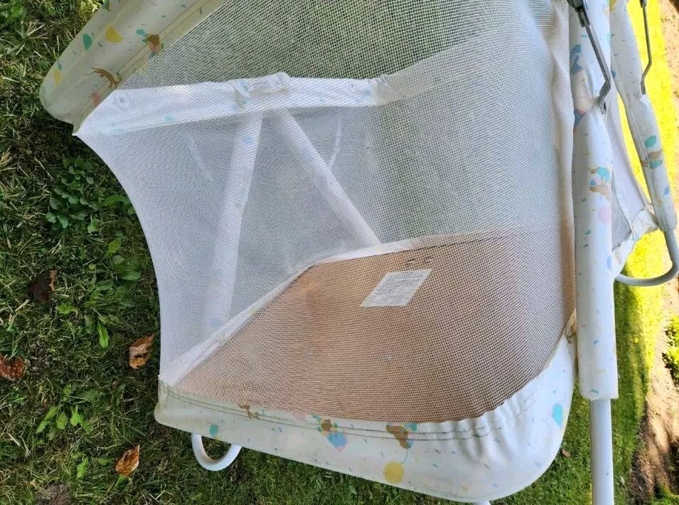 Vintage Century Playard Play Pen Folding Mesh Sided Baby Playpen Infant ...