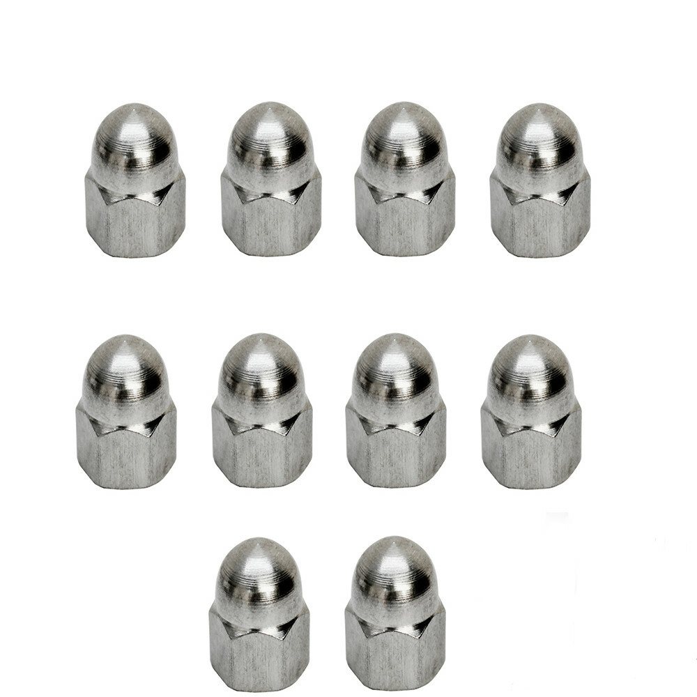 Cap Acorn Hex Nut UNC RIGHT Hand Threads Marine 10 PC 1/4'' Stainless ...