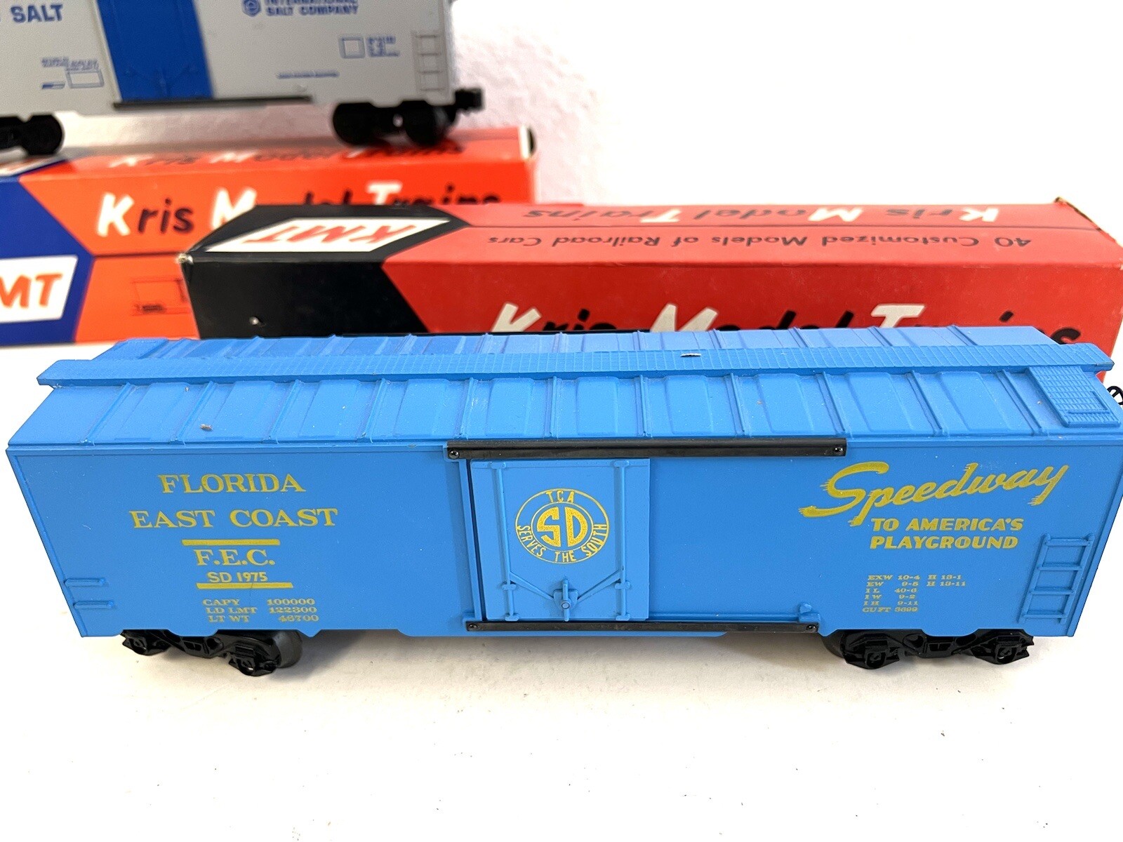 3 KMT Train Box Cars Florida East Coast, Delaware & Hudson + Sterling ...