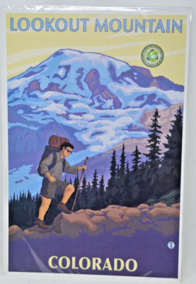 Lookout Mountain Colorado Travel Poster By Lantern Press 12x18 New | eBay