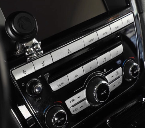 AC Button Sticker 10-19 Silver Alloy Console Infotainment System For ...