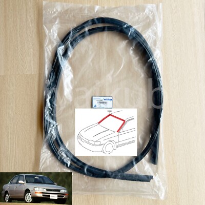 93-97 for Toyota Corolla AE100 EE101 Front windshield black molding ...