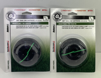 MTD Genuine Parts .080 Dia. Dual Line String Trimmer Cartridges Lot Of ...