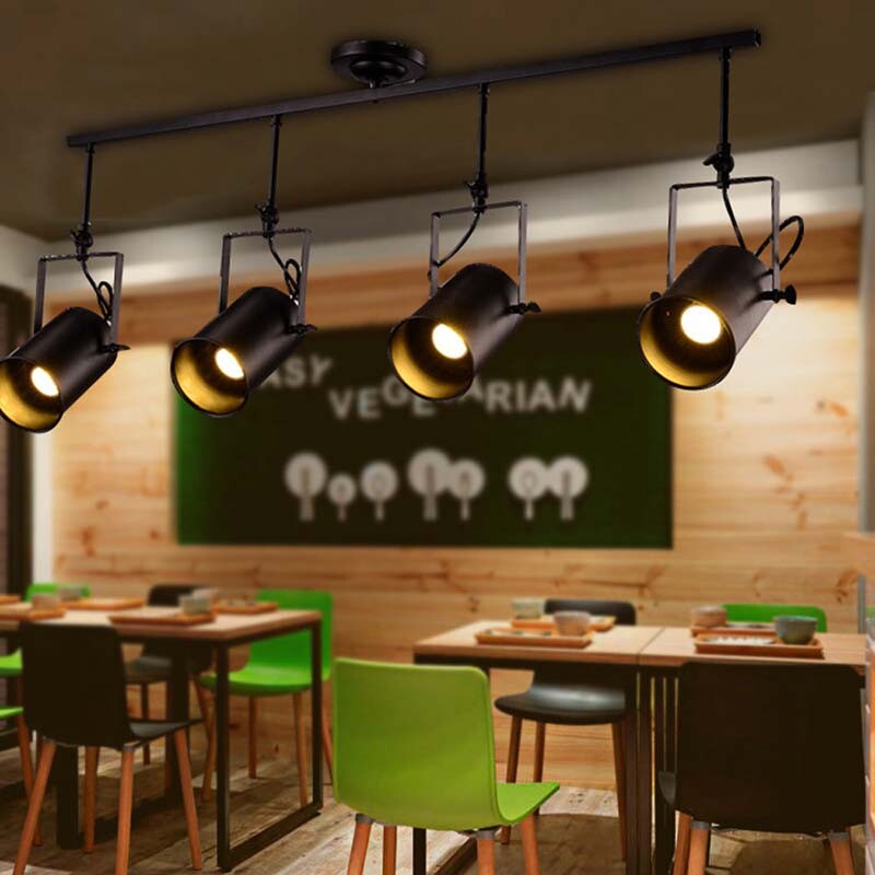 Industrial Track Light Restaurant