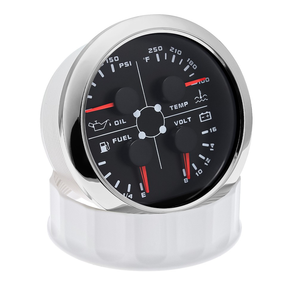 85mm GPS Speedometer 0-120MPH with Tachometer 0-8000RPM 4in1 Gauge with ...