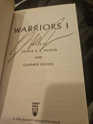 george rr martin signed PAPERBACK book autographed r r r.r. signature ...