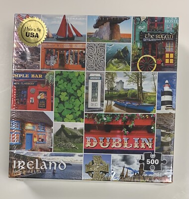 IRELAND 500 Piece Puzzle 15.5" x 18" By Re-Marks Made in USA Age 12 ...