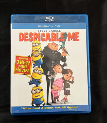 BLU RAY + DVD + DIGITAL COPY STEVE CARELL DESPICABLE ME 2010 | eBay