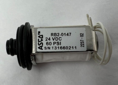 NEW ASCO Solenoid Valve, RB2-0147, 60 PSI, 24 VDC, Fast Free Shipping ...
