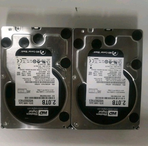 lotof 2!Western Digital WD Caviar Black 2TB 3.5" SATA 64MB Hard Drive ...