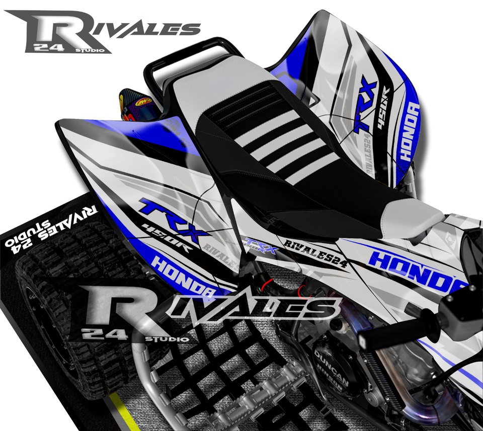 Honda TRX 450R 450ER graphics kit 2004 2005 2006 to 2014 decals ...