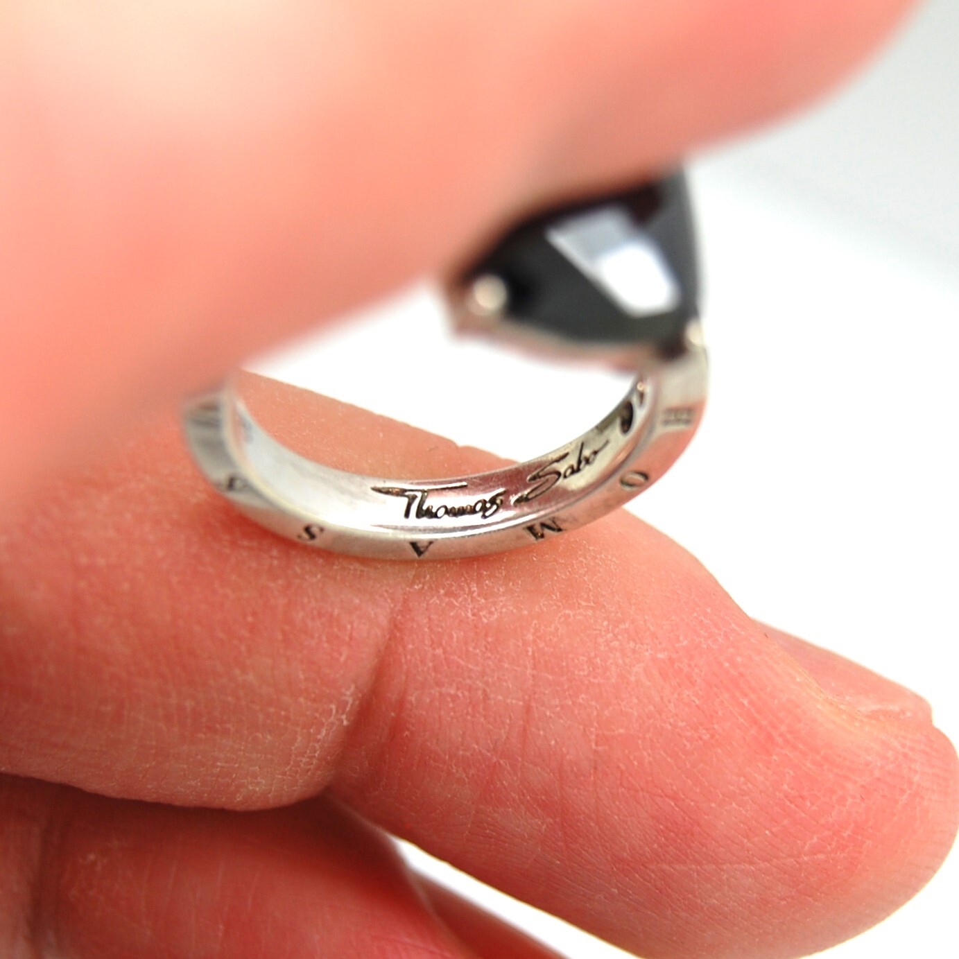 THOMAS SABO 925 STERLING SILVER BLACK ONYX COCKTAIL R… - Gem