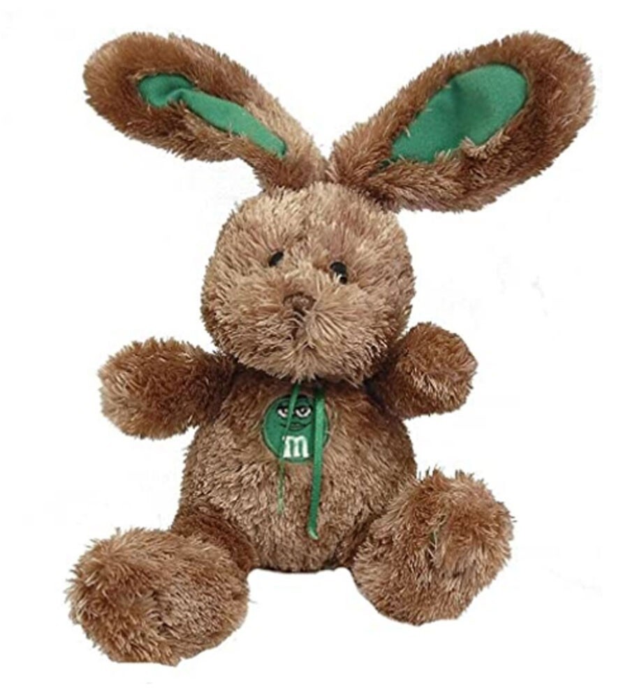 M&Ms Plush Easter Bunny Rabbit Green Logo and Ears | eBay