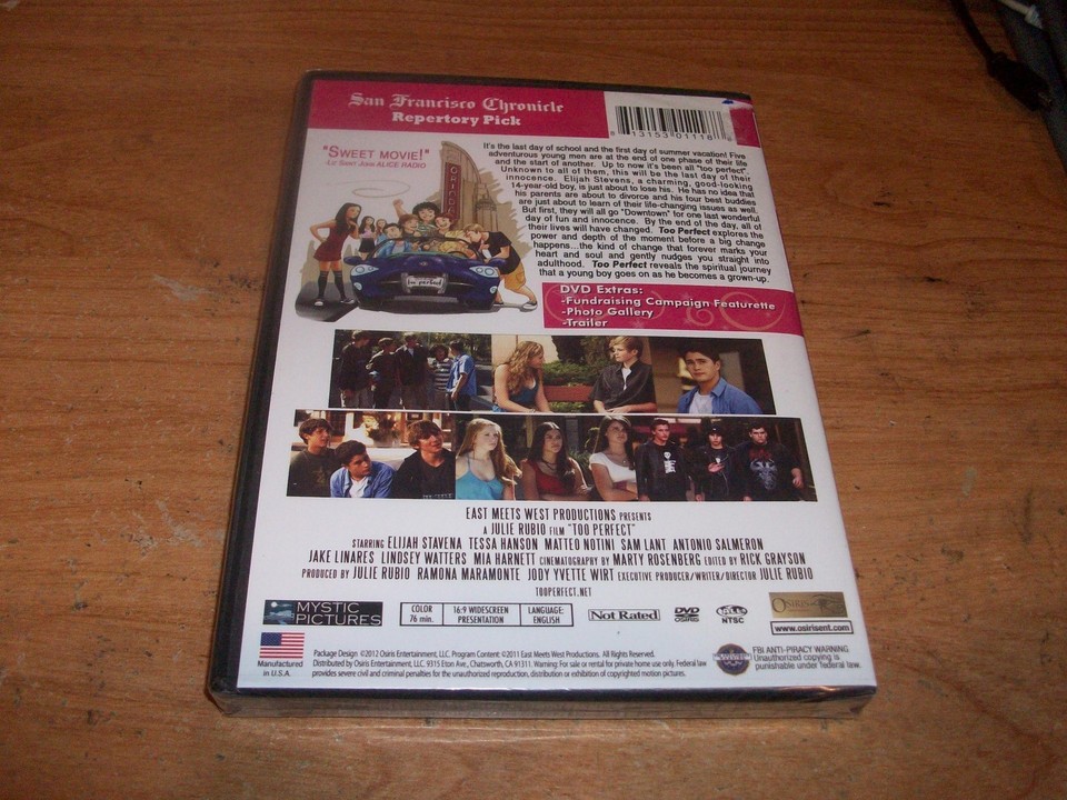 Too Perfect A Julie Rubio Film (DVD Movie, 2012 WS) Tessa Hanson Comedy ...