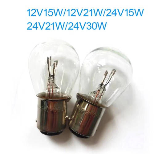 Indicator Light Bulb Turn Light Bulb B15 Single/Double Contact 12/24V ...