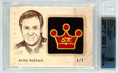 2007 SPORTKINGS RUSTY WALLACE LOGOS #52 EMBROIDERED SK LOGO - GRADED ...