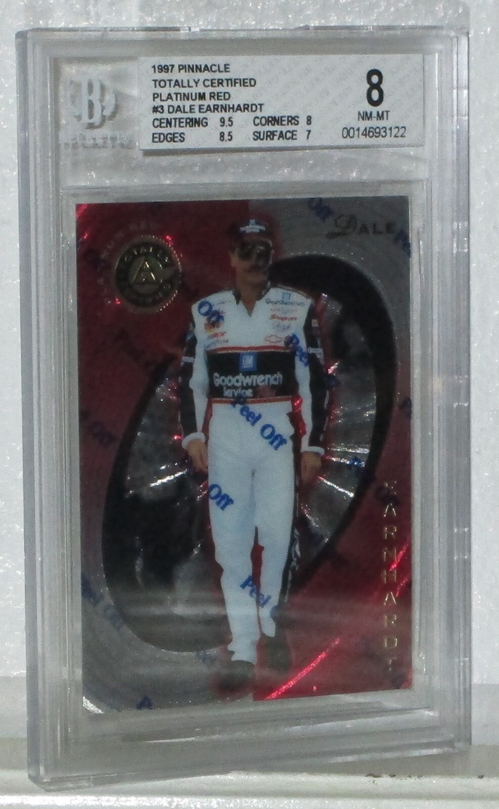 1997 PINNACLE CERTIFIED PLATINUM RED DALE EARNHARDT CARD#3 NM-M 8 1116/ ...