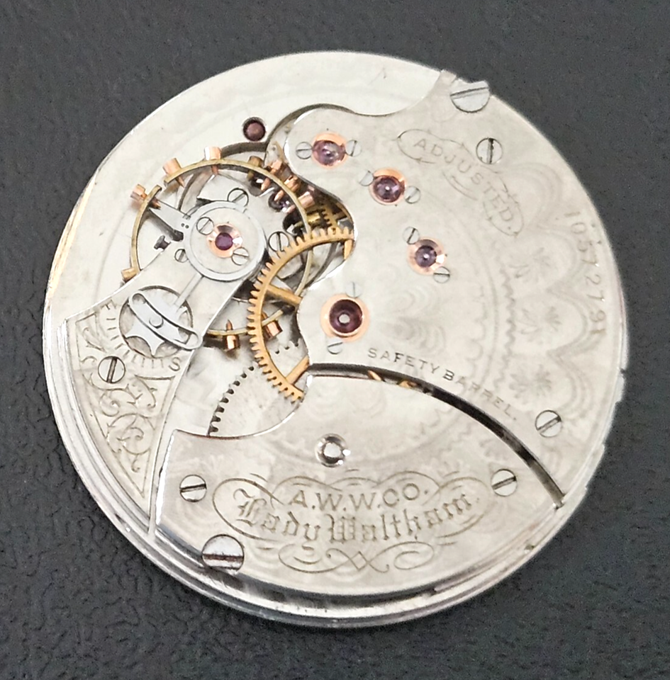 WALTHAM LADY WALTHAM 6S 16J Watch Movement (BALANCE RUNS WHEN ROTATED ...