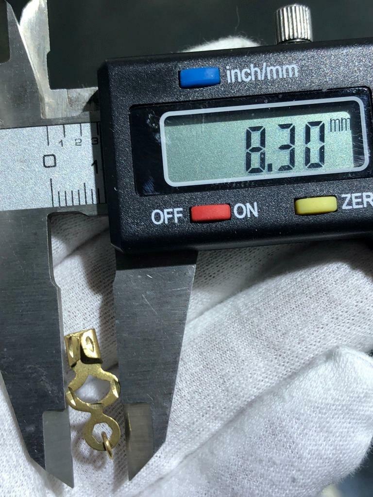 14k Yellow Gold Diamond Cut End Lock Design Charm Pendant Gift | eBay