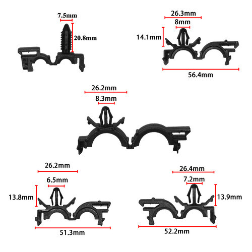 125Pcs Car Body Wiring Harness Clips Fastener Wire Loom Routing Cable ...