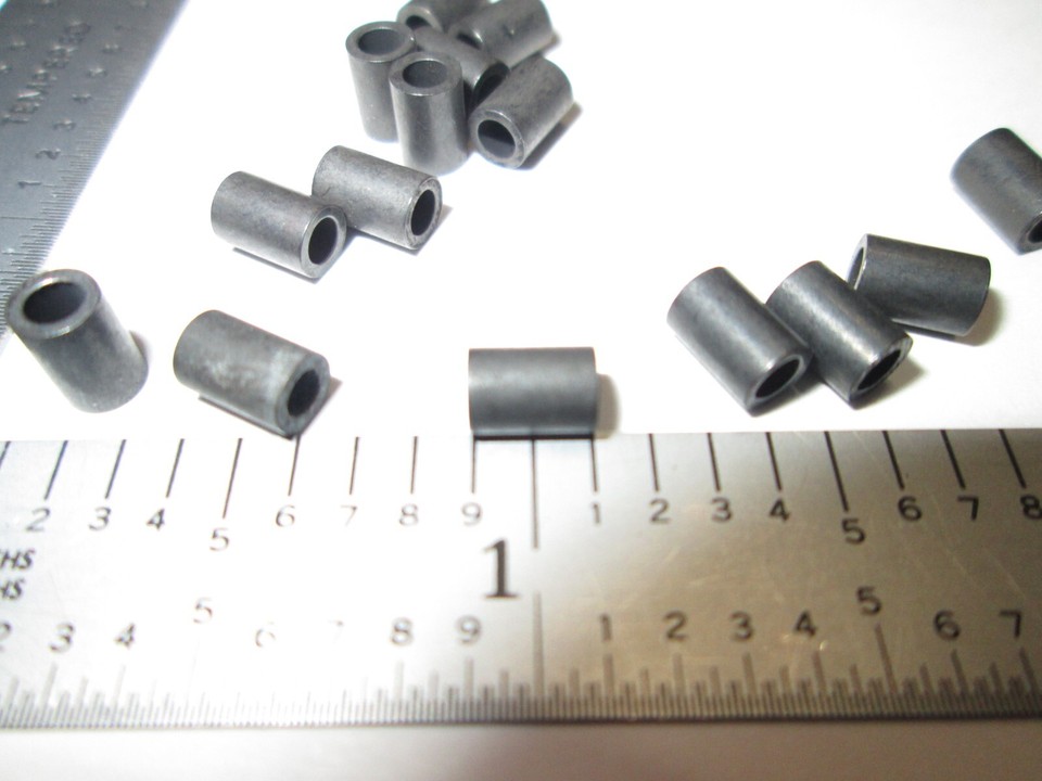 500 PCS. LEADER SLEEVE CRIMPS / SIZE 45 - ID. 0.096" X OD. 0.140" BY 0. ...
