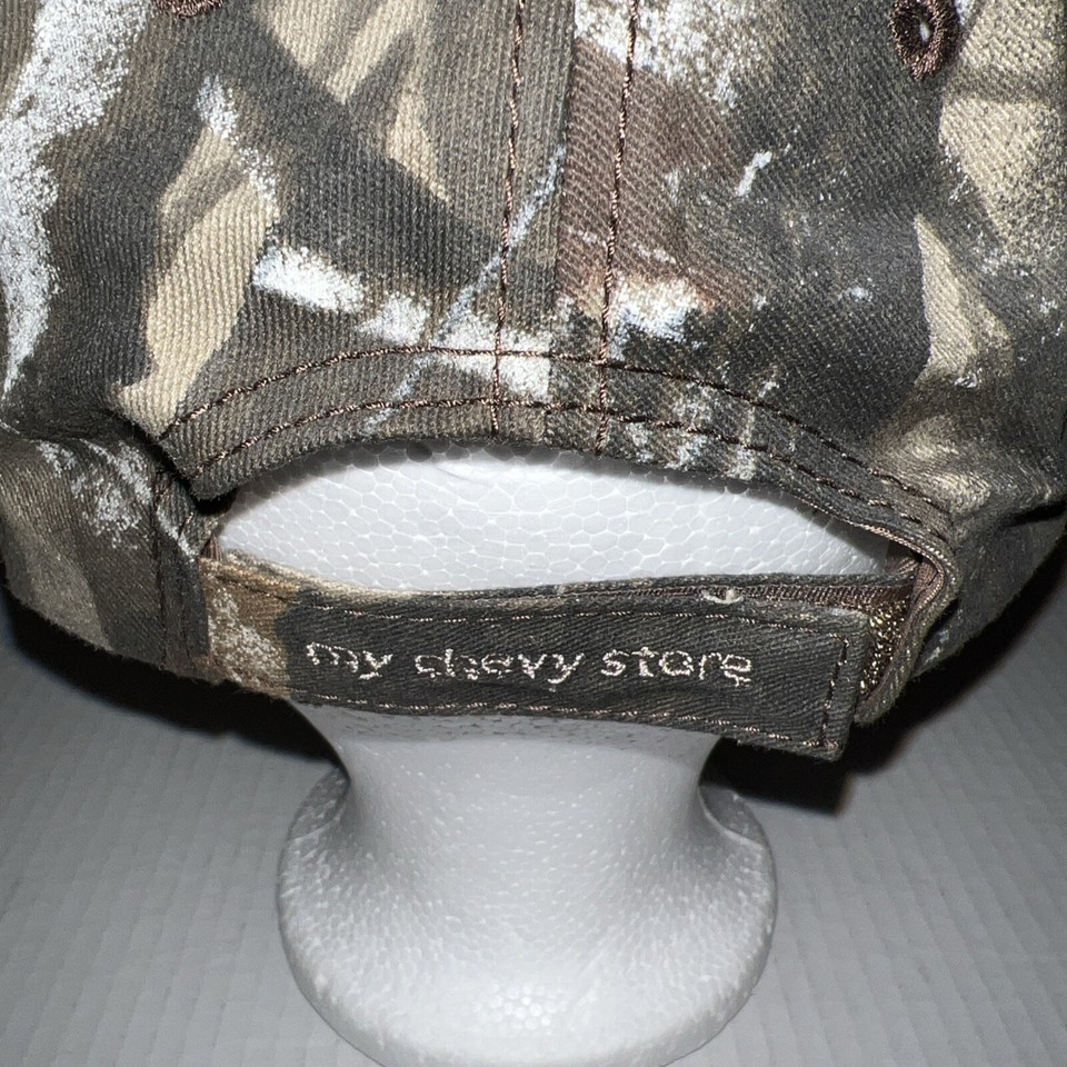 Chevrolet Logo Hat Cap Realtree Hardwoods Camo Adjustable Dri Duck Mens ...