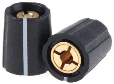 Sifam COLLET POTENTIOMETER KNOBS 11x14mm 10Pcs 3.175mm Shaft, Nylon, Grey/Black | eBay