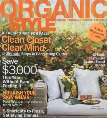 Organic Style Magazine October 2005 Fall Planting, Breast *Last Printed ...