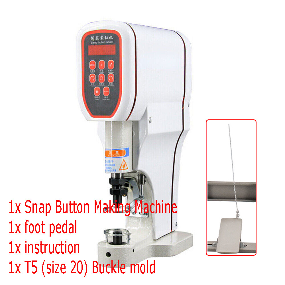Electric Plastic Metal Snap Button Making Machine For Clothes Leather ...