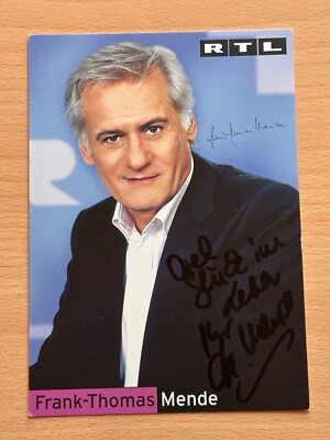 Frank-Thomas Mende Autogrammkarte drucksigniert #S1625 | eBay.de