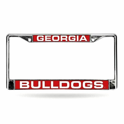 Georgia Bulldogs NCAA Silver Laser License Plate Frame | eBay