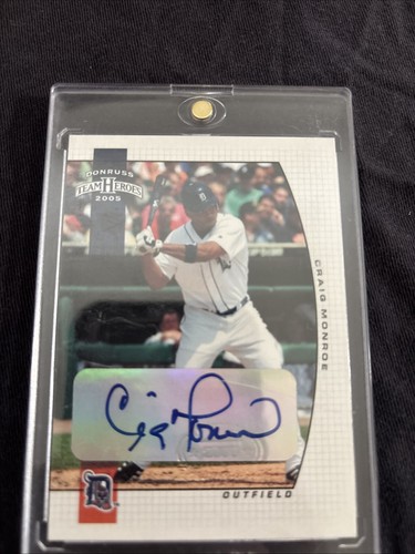2005 Donruss Team Heroes - Autographs#119 Craig Monroe, Detroit Tigers ...