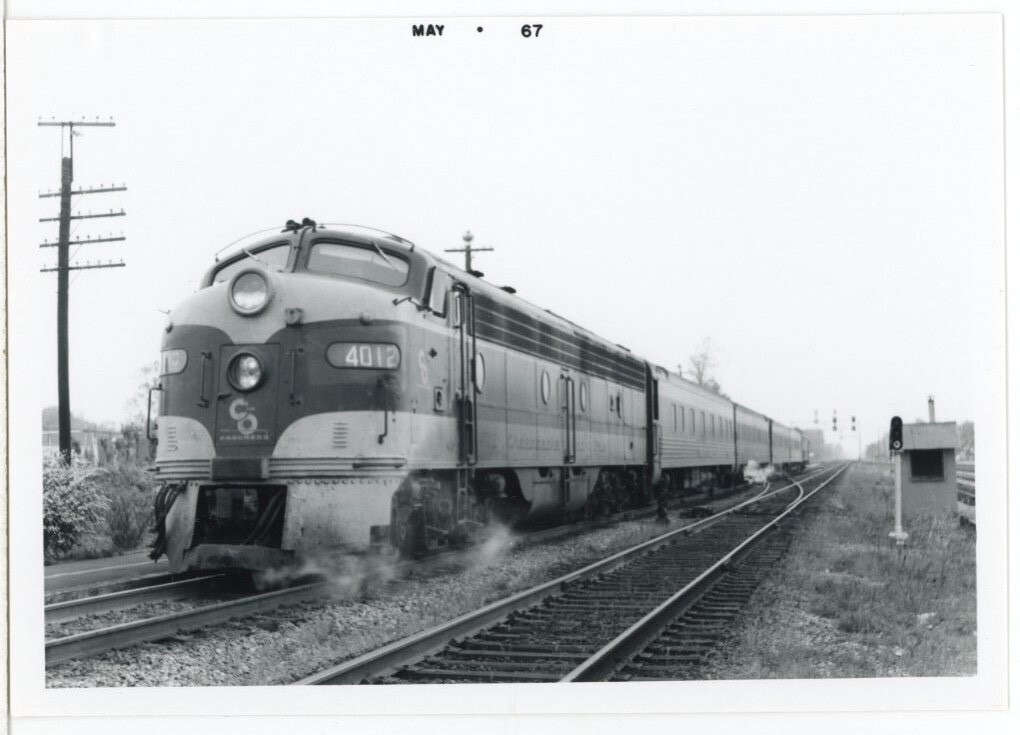 Train Photo - Chesapeake & Ohio Railroad #4012 Locomotive 1967 ...