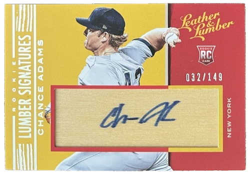 Chance Adams 2019 Panini Leather & Lumber Rookie Autograph #130 /149 ...