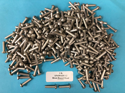 AN430-AD5-12 (5/32” x 3/4") Solid 2117-T4 Alum. Round Head Rivet 1 lb ...